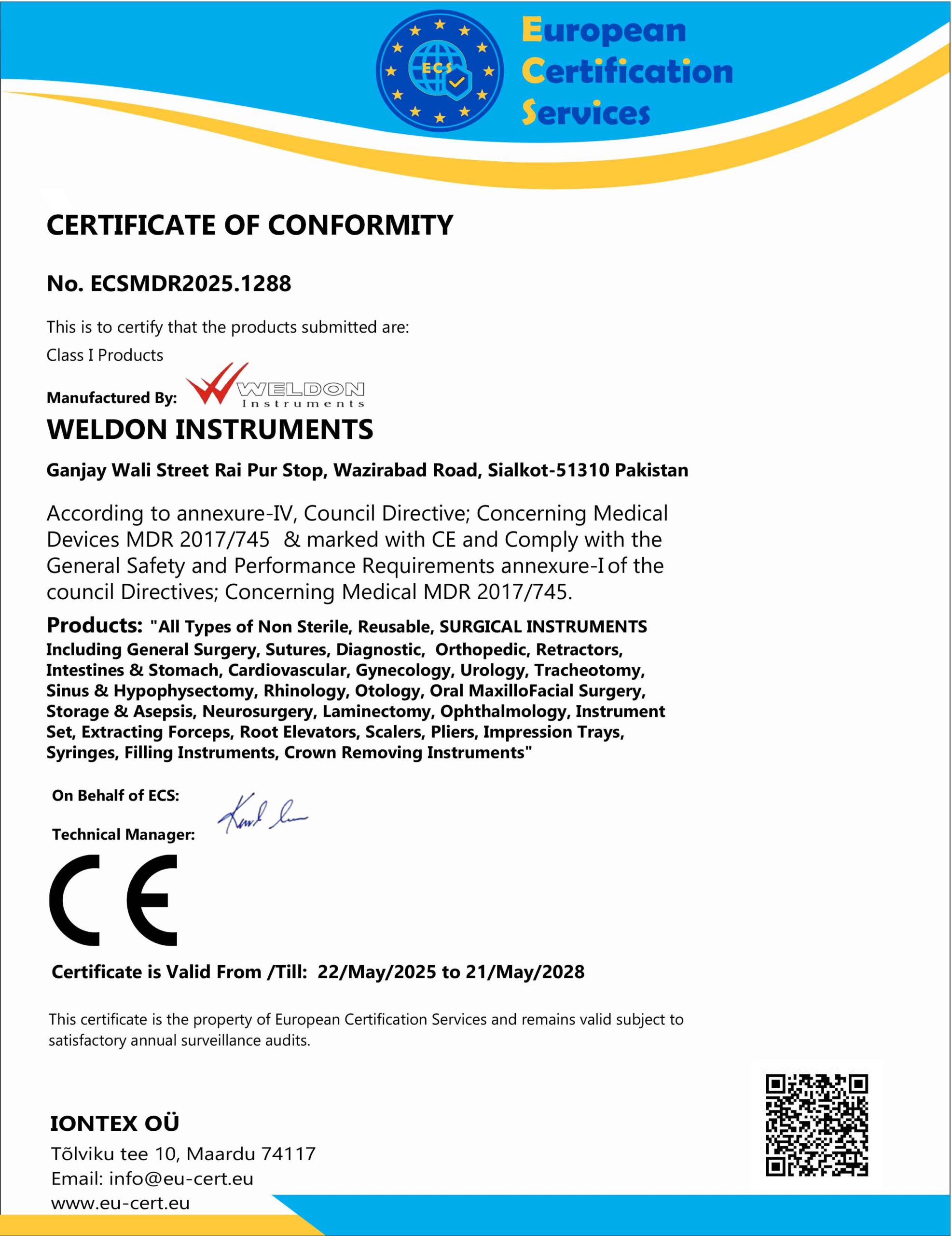 Home - Weldon Instruments